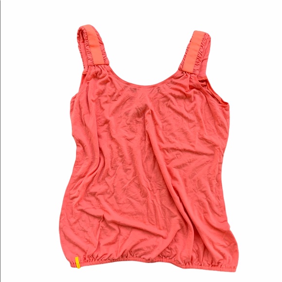 Lole | Tops | Lol Gathered Hem Coral Soft Athletic Tank Size M | Poshmark